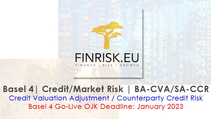 BA-CVA (Credit Valuation Adjustment) & SA-CCR (Counterparty Credit Risk ...