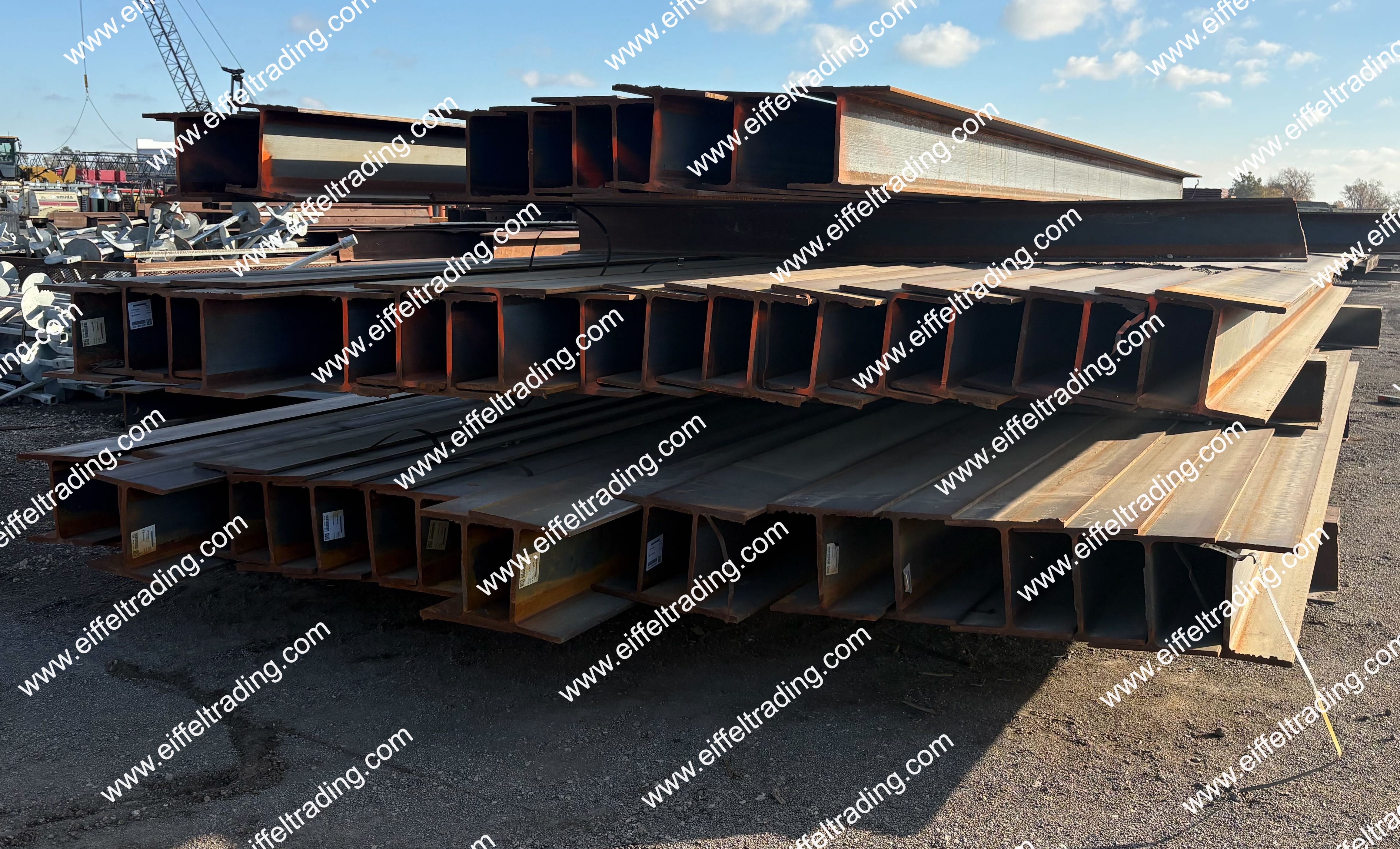 50ea. Surplus HP14x89 Beams at 30' Lengths | Eiffel Trading