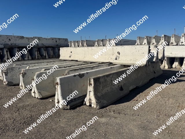 20,000LF of CalTrans K-Rail Barrier Wall | Eiffel Trading