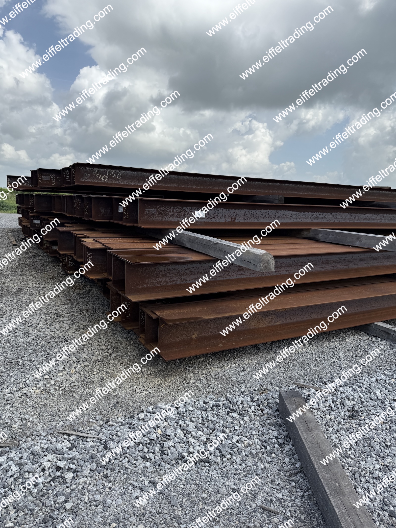 195ea. Surplus HP14x73 Beams at 54' to 75' Lengths | Eiffel Trading