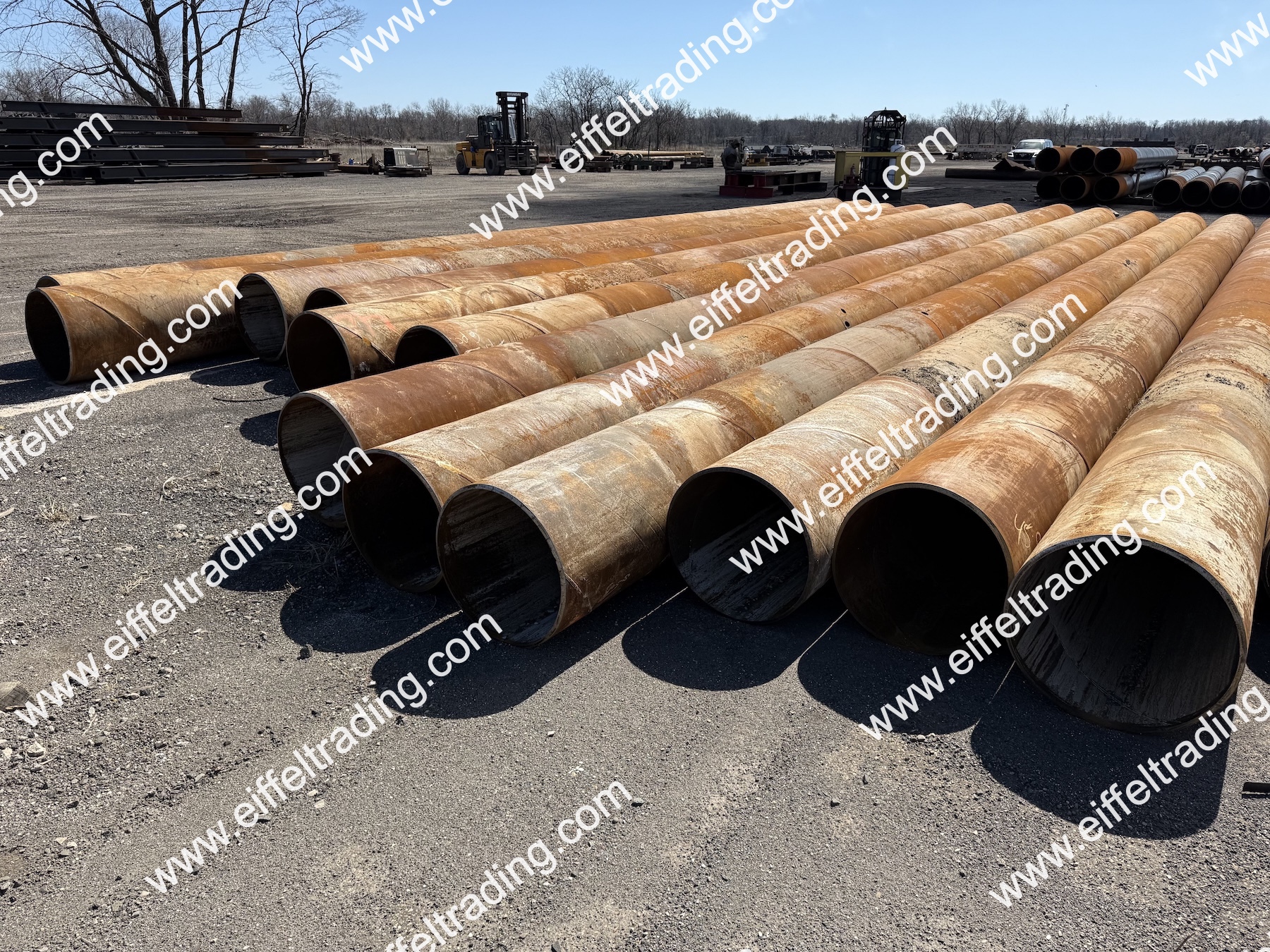 4,644LF of Used 24"x0.625" Spiral Weld Pipe | Eiffel Trading