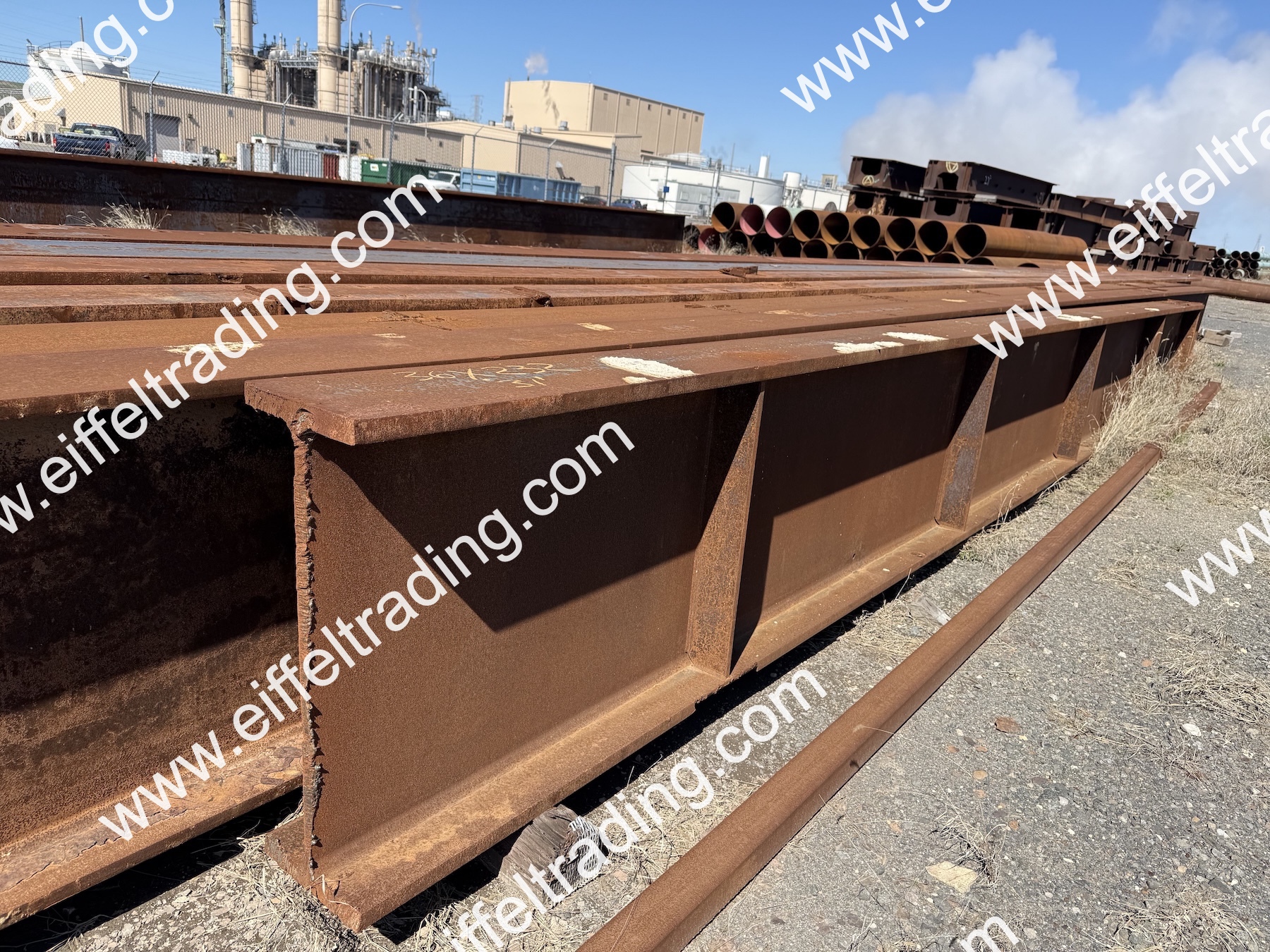 2ea. W36x232 W-Beams at 70' Lengths | Eiffel Trading