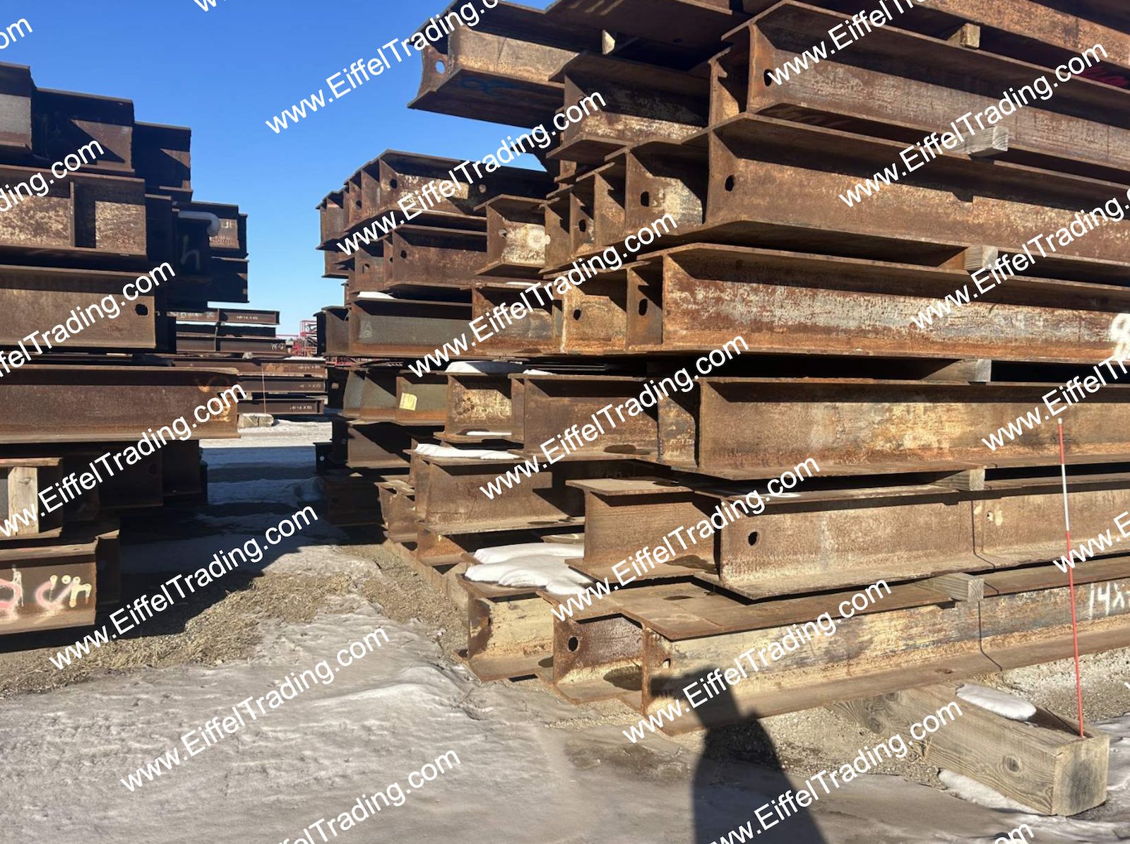 19ea. HP14x89 Beams at 35' to 55' Lengths | Eiffel Trading