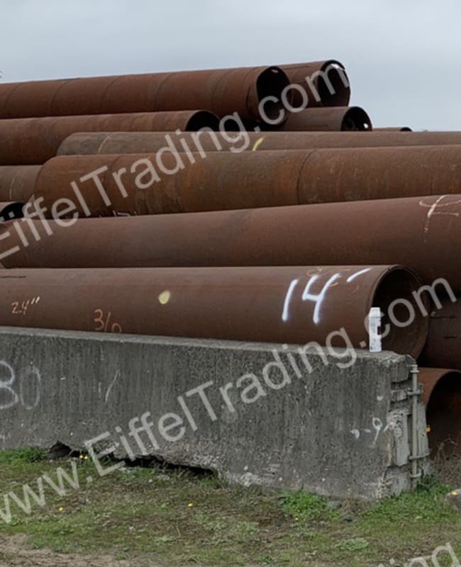 ~5,975LF of 24"x0.375" Pipe Piling | Eiffel Trading