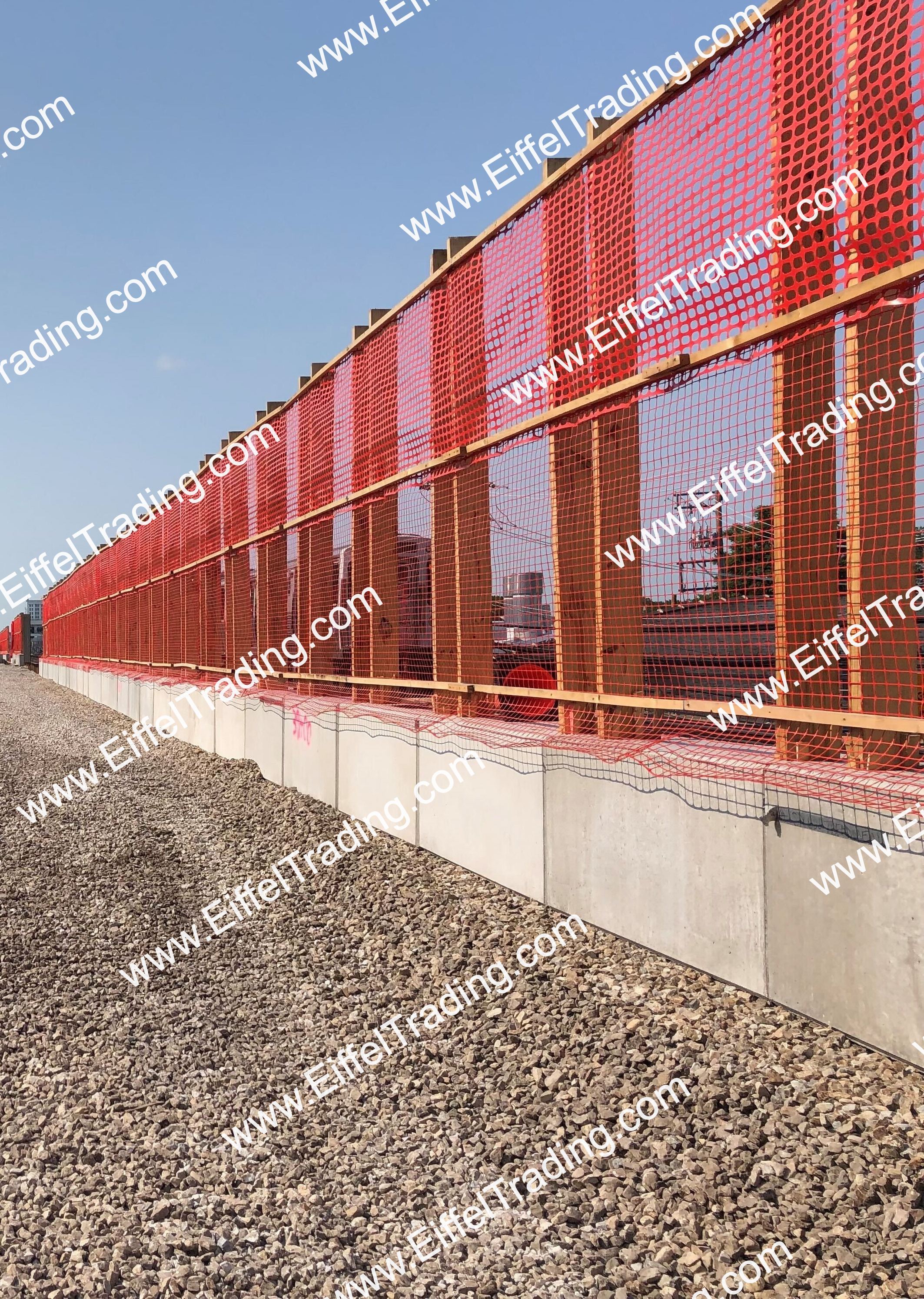 3500LF of 6’x2’x2’7” Railroad Barrier Wall | Eiffel Trading