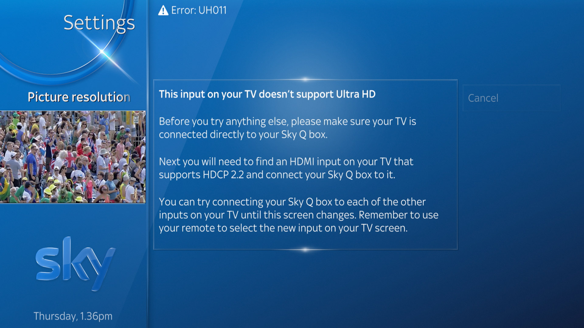 Setting up Ultra HD | Sky Help | Sky.com