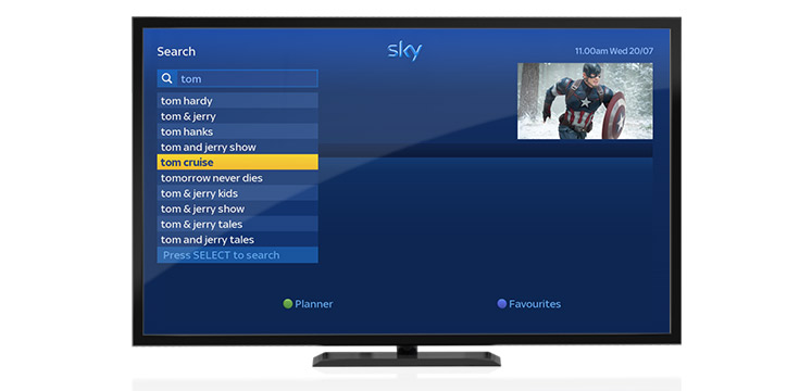 Sky Help: Using the Sky TV Guide