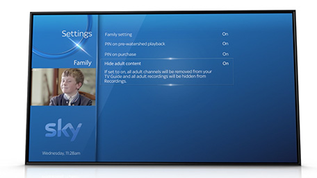 Sky Help: Managing parental settings