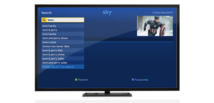 Sky Help: Using the Sky TV Guide