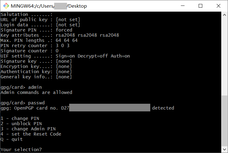 Canokey 应用之 GPG | Hui-Shao's Blog