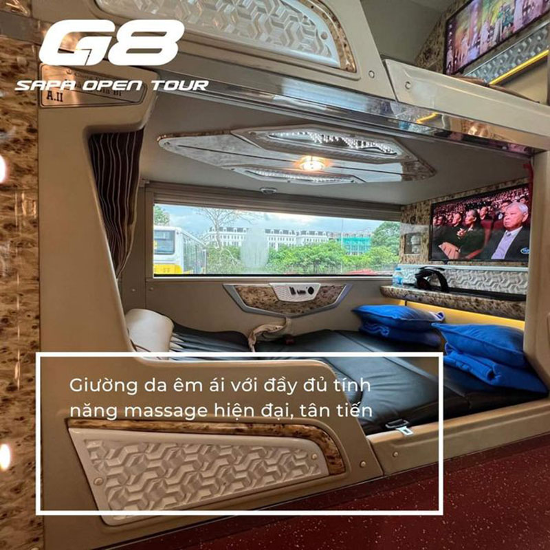 Xe G8 Open Tour giường nằm cabin từ Hà Nội đi Sapa - VSV Travel | Tour ...