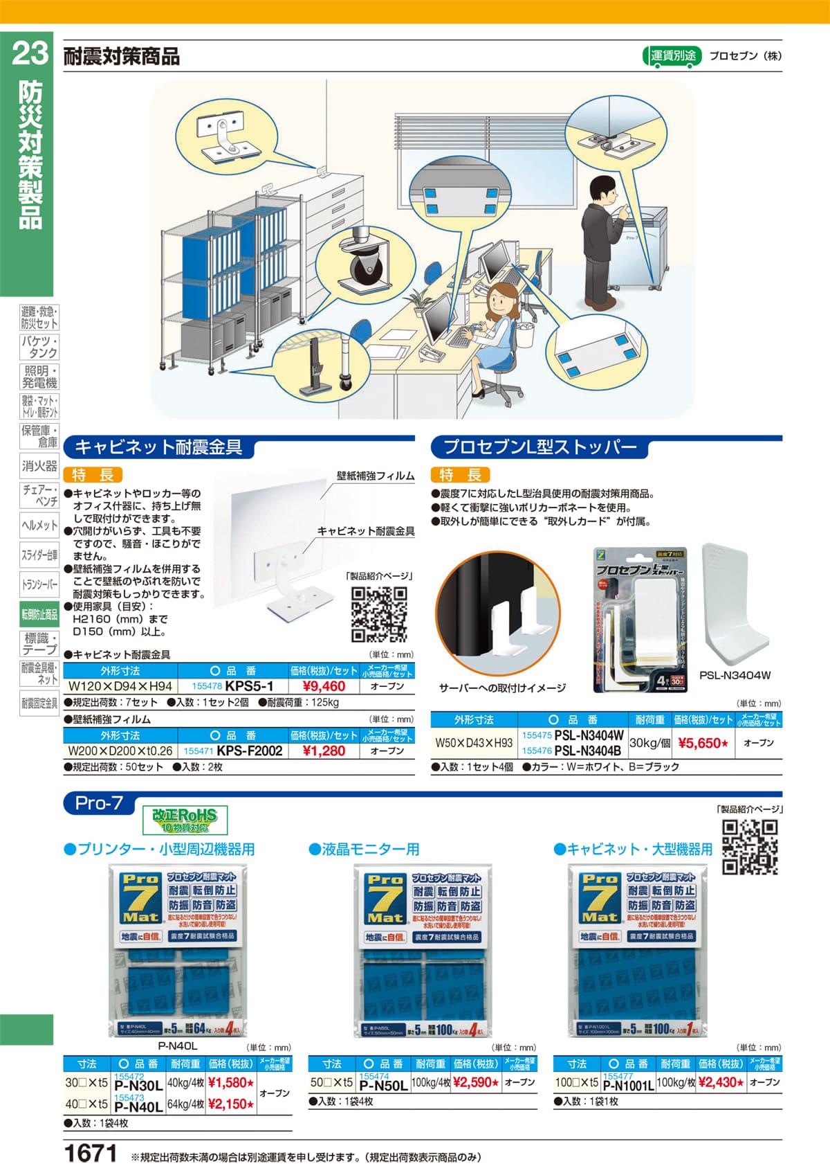 サカエ SAKAE カタログ P1671 P1672 防災対策製品 | hust