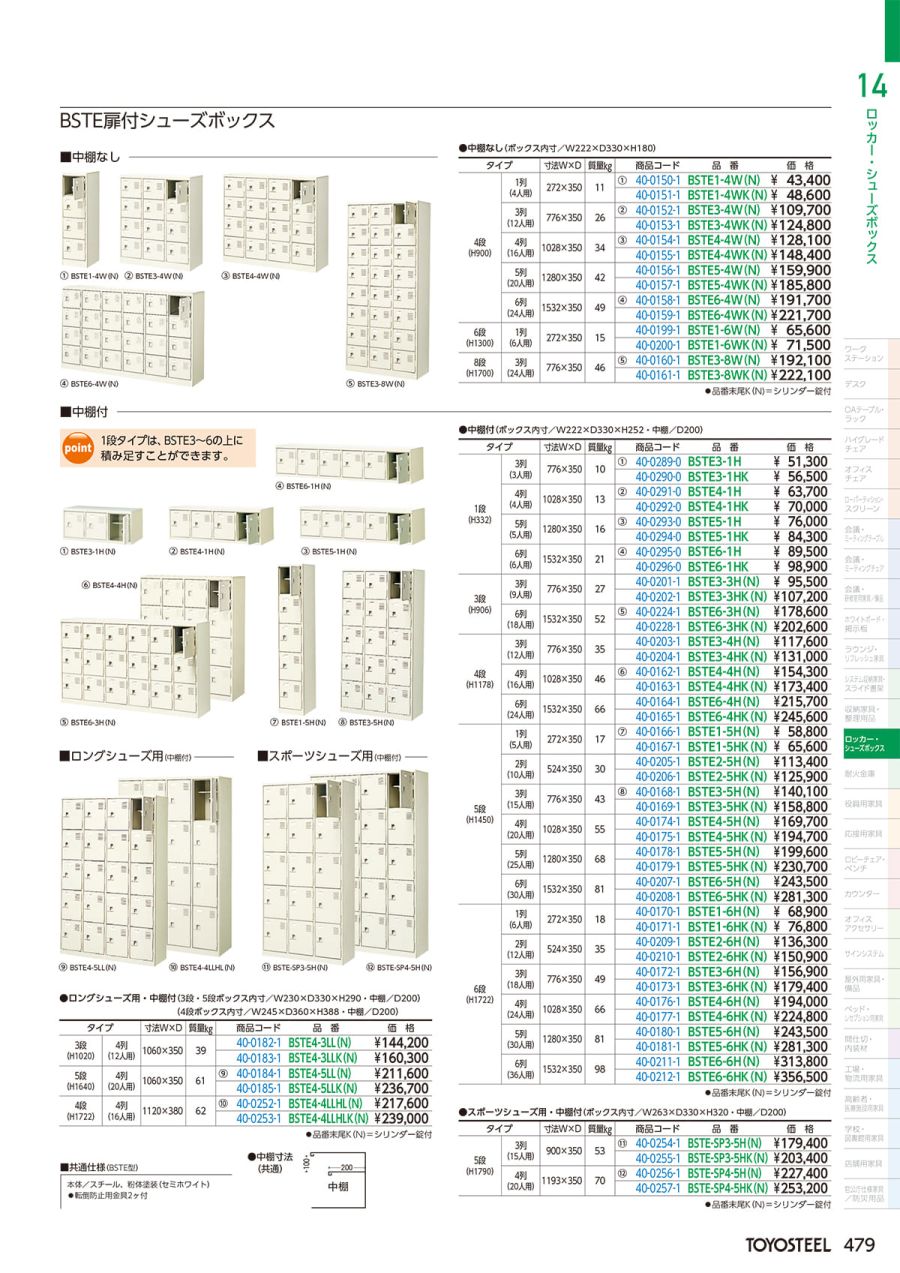TOYOSTEEL トヨスチール・トヨセットカタログ【HUSTNET】 P478 P479
