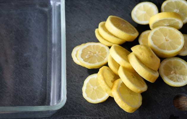 Achards de citrons et gingembre en condiments et base de sauce ...