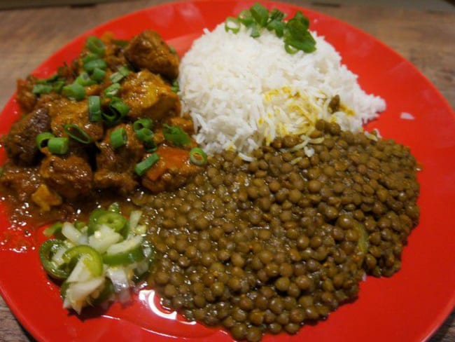 Cari de porc au chouchou réunionnais : recette Cari de porc au chouchou