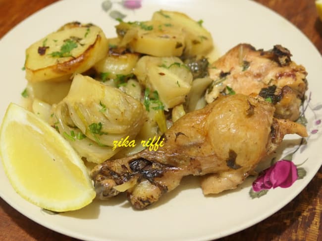 POULET FARCI RÔTI CUISSON LENTE COCOTTE ET FOUR : recette Poulet farci ...