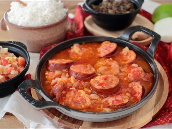 Recettes de rougail saucisses et de haricots rouges