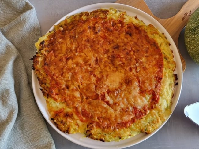 Pizza originale de courgettes à la mozzarella - Recette par ...