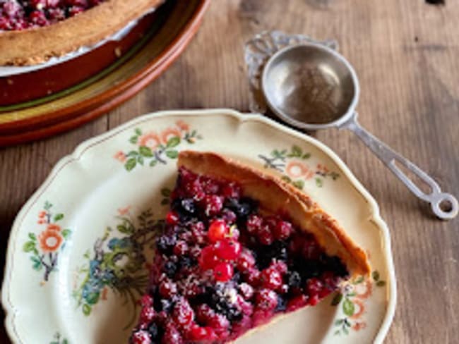 Tarte aux fruits rouges de l'été - Recette par pimprenelle