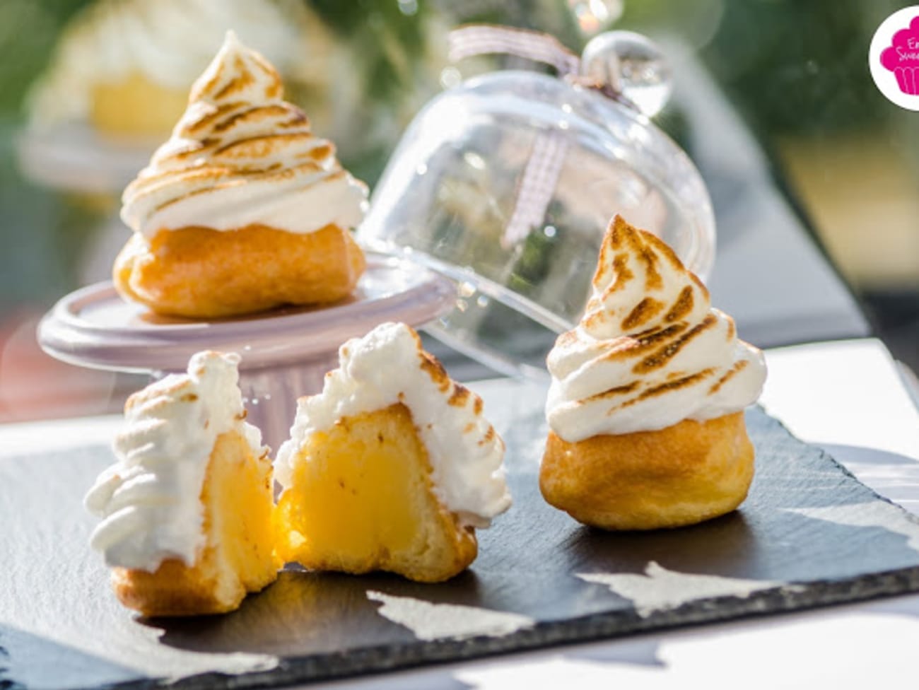 Choux façon tarte citron meringuée : recette Choux façon tarte citron ...