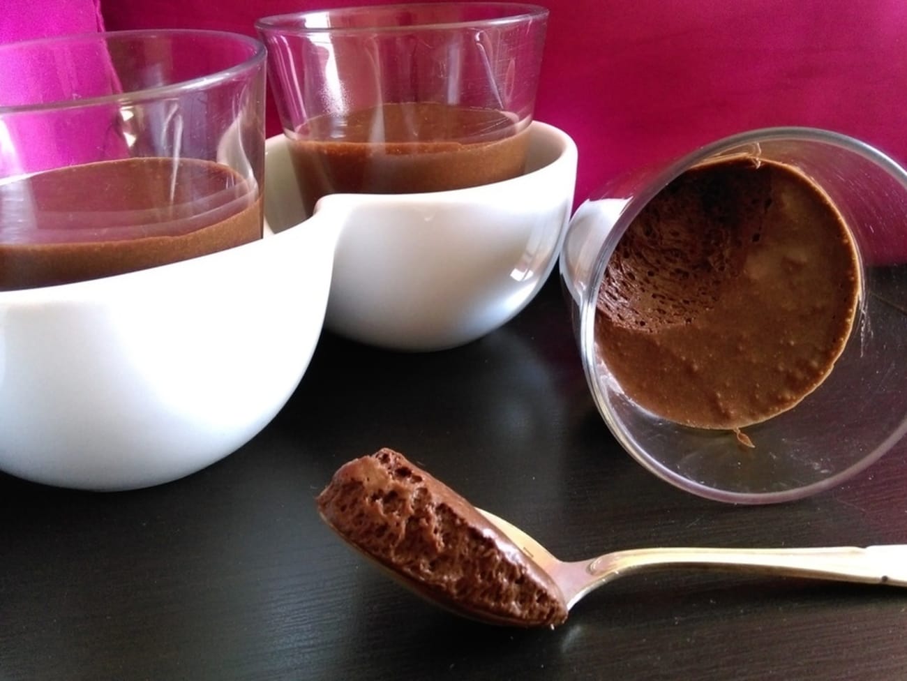 Mousse au chocolat au jus d'haricots rouges : recette Mousse au ...