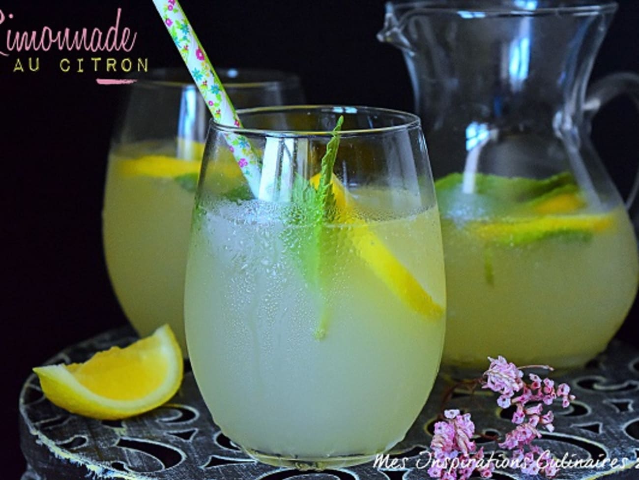 Limonade au citron ou citronnade fait maison : recette Limonade au ...