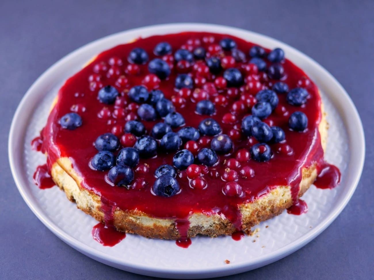 Cheesecake aux fruits rouges - Recette par La cerise sur lemaillot