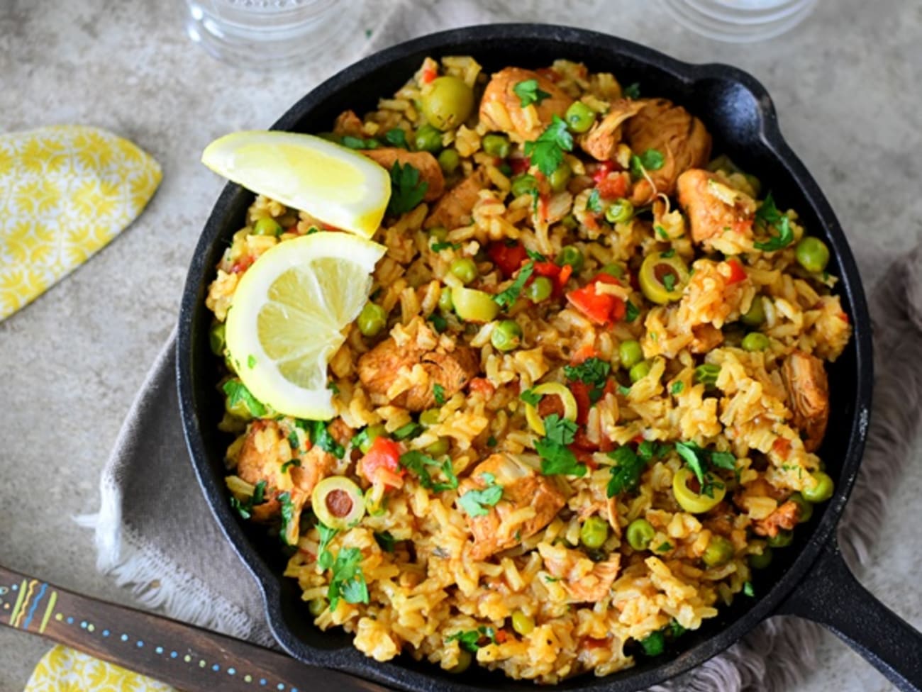 Le riz espagnol au poulet : recette Le riz espagnol au poulet