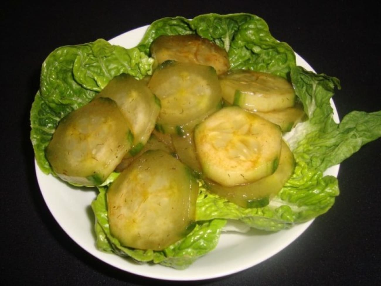 Salade de concombre mariné : recette Salade de concombre mariné