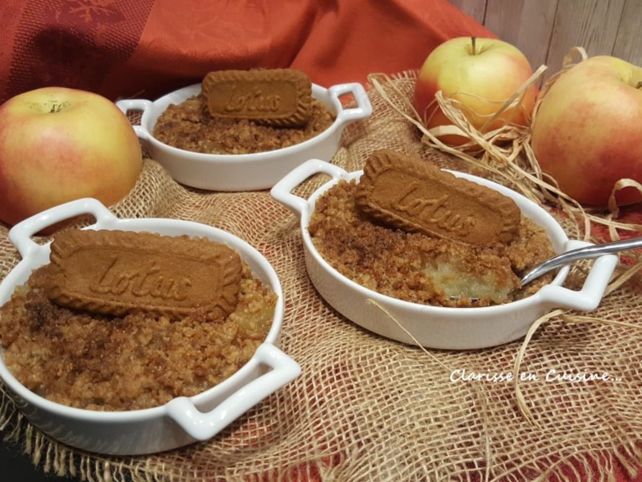 Crumble pomme et Spéculoos : recette Crumble pomme Spéculoos