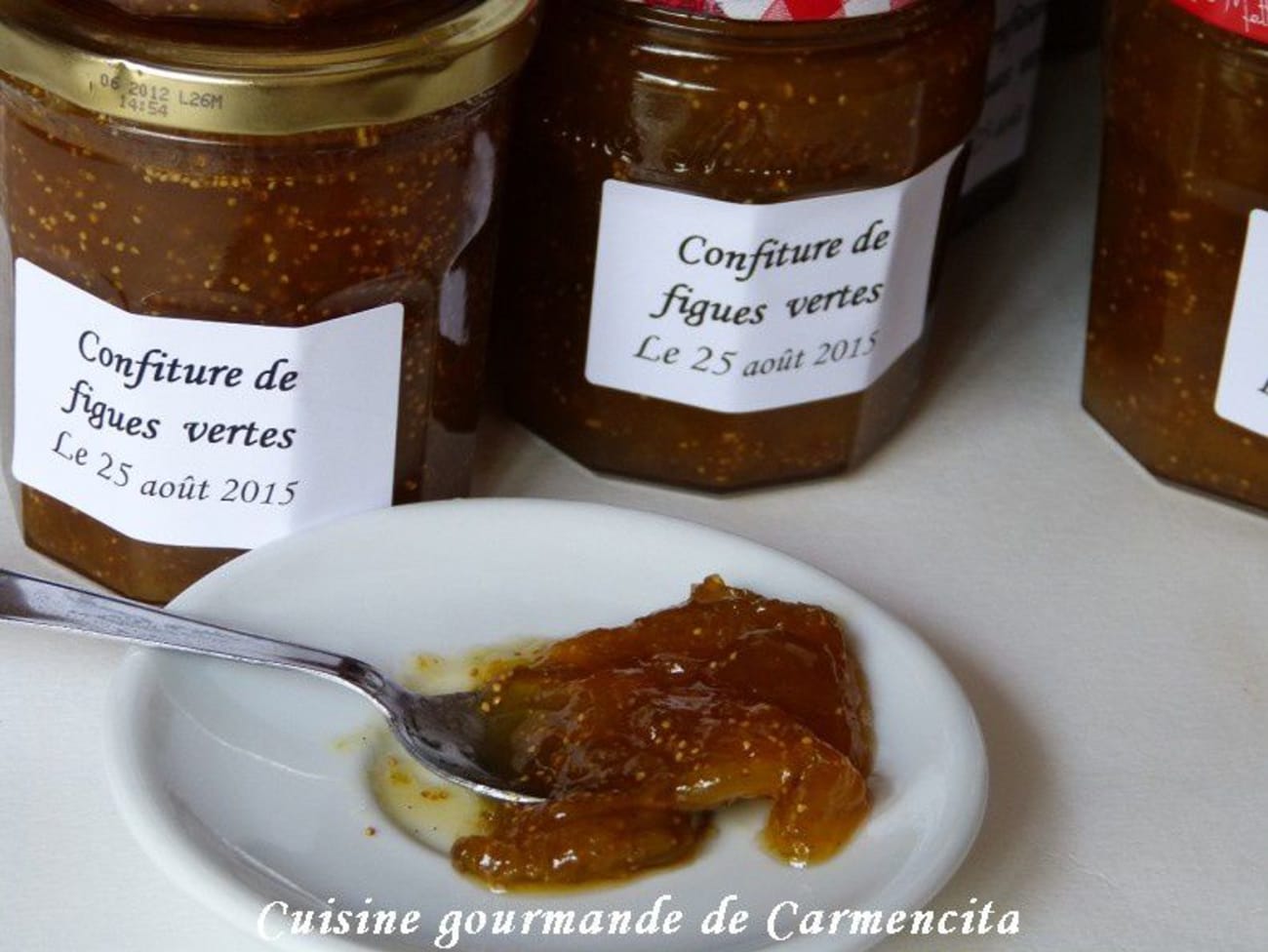 Confiture de figues vertes et vanille : recette Confiture de figues vertes