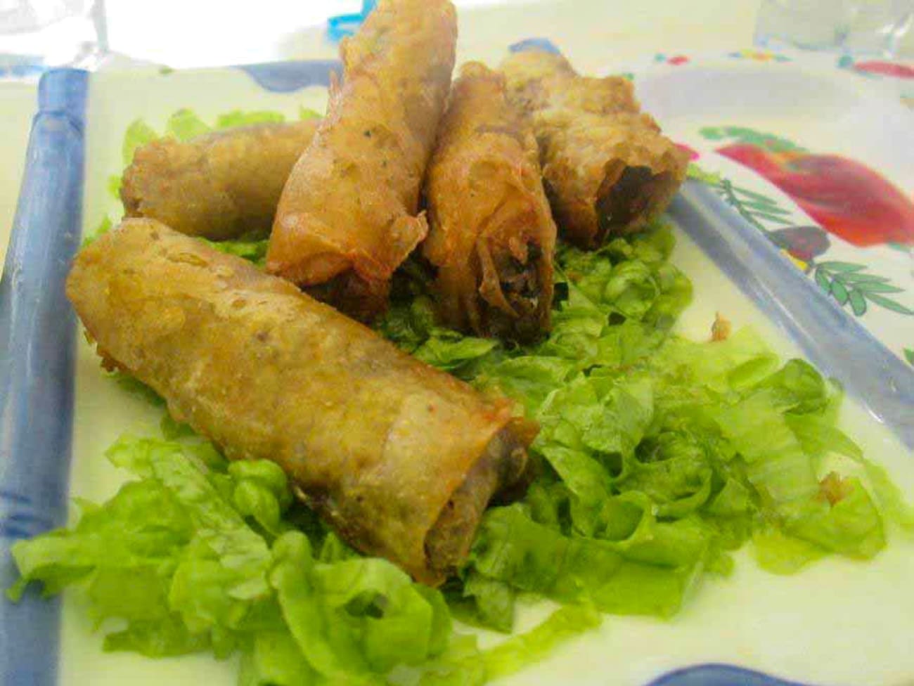 Nems à la viande hachée ou rouleaux impériaux ou nems vietnamiens ...