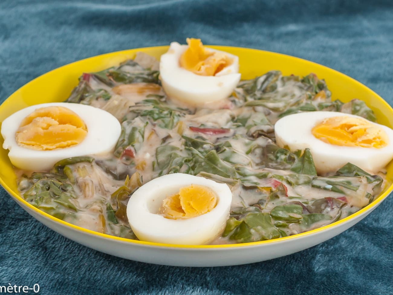 Feuilles de blettes à la béchamel et aux œufs durs : recette Blettes à ...