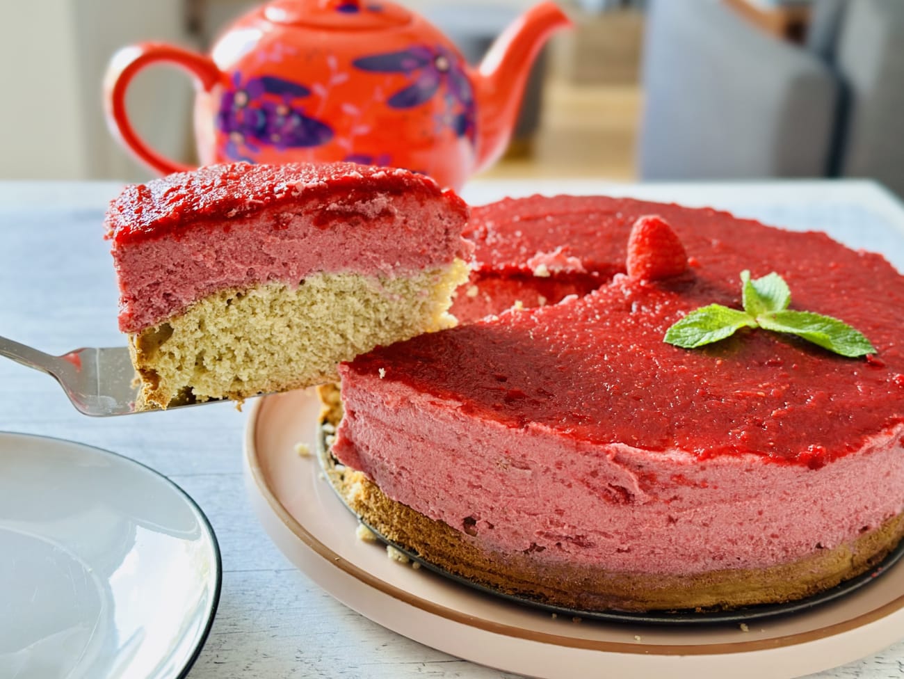 Bavarois aux fruits rouges sans gluten et sans produits laitiers ...
