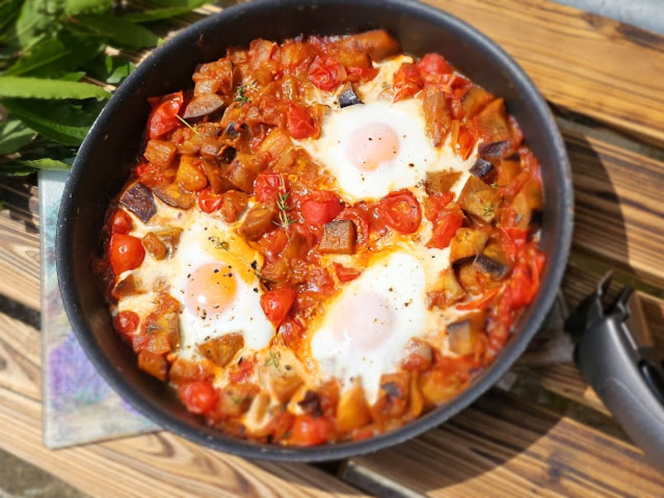 Nouvelle variante de chakchouka à l'aubergine et tomates cerises ...