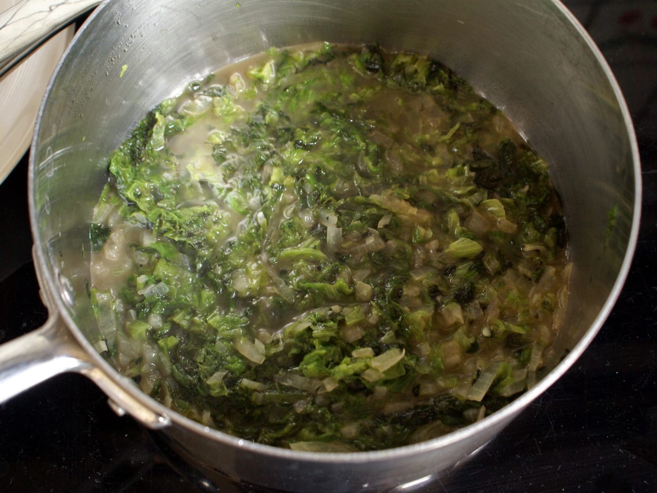 Recette de salade laitue ou romaine cuite en chiffonnade express ...