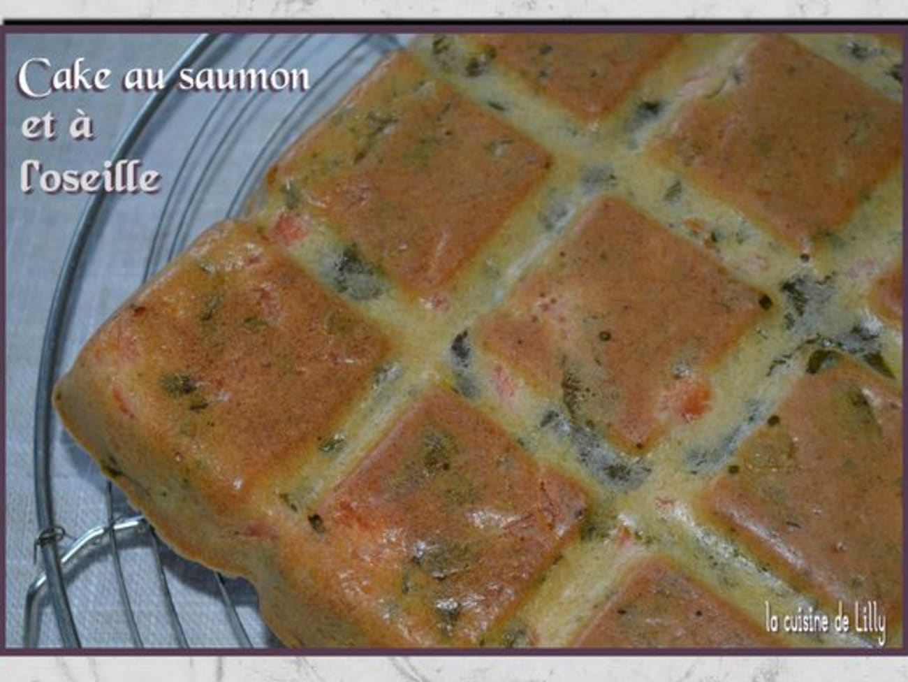 Cake au saumon et à l'oseille : recette Cake au saumon et à l'oseille