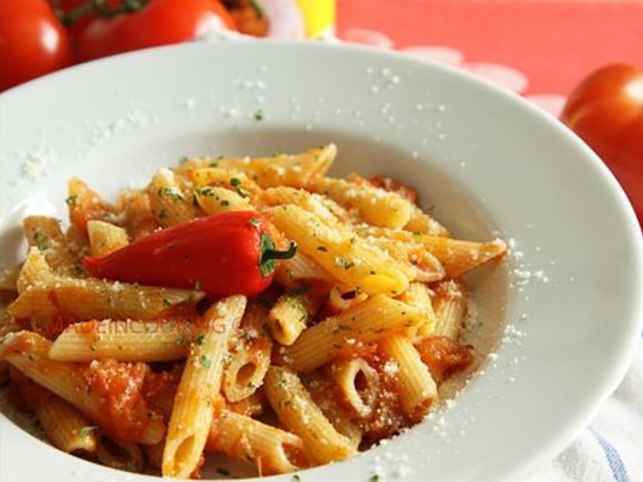 Penne à l'arrabiata : recette Penne à l'arrabiata