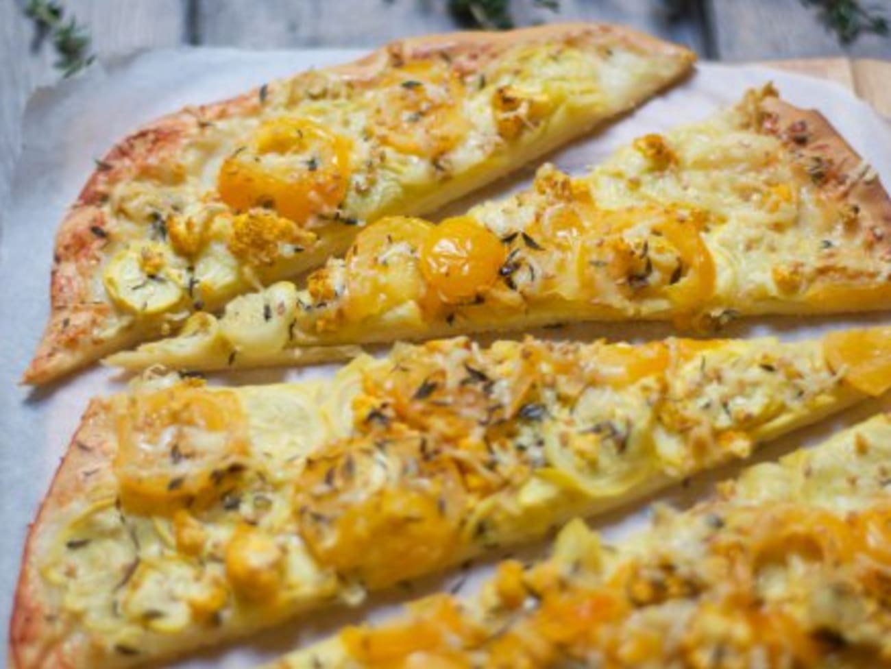 Yellow pizza : recette Yellow pizza