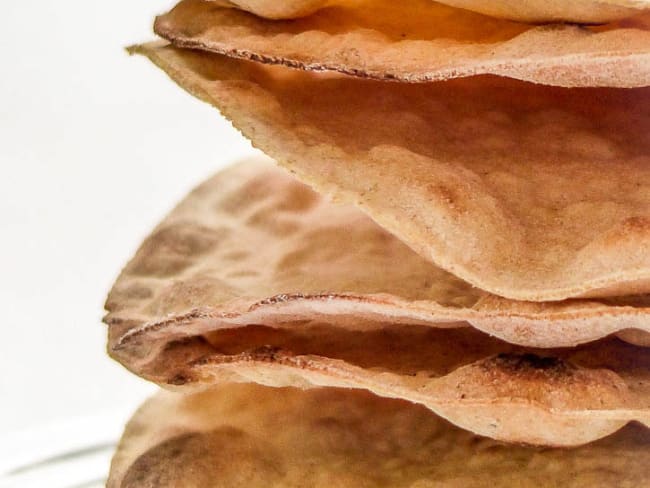 Papadums comme en Inde - Recette par Amande et Basilic