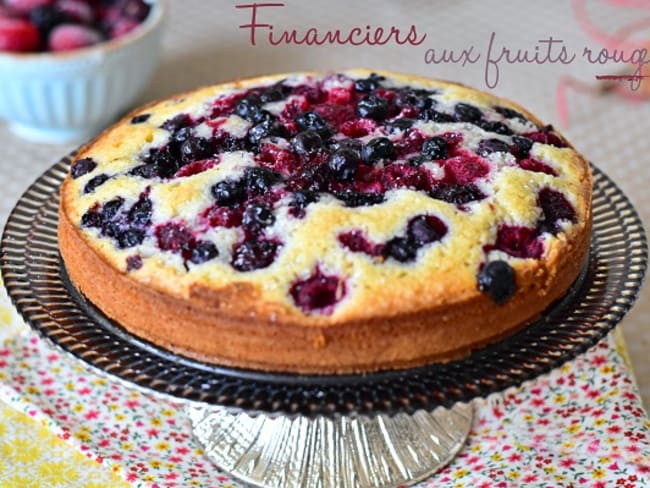 Financier aux fruits rouges - Recette par Mes inspirations culinaires