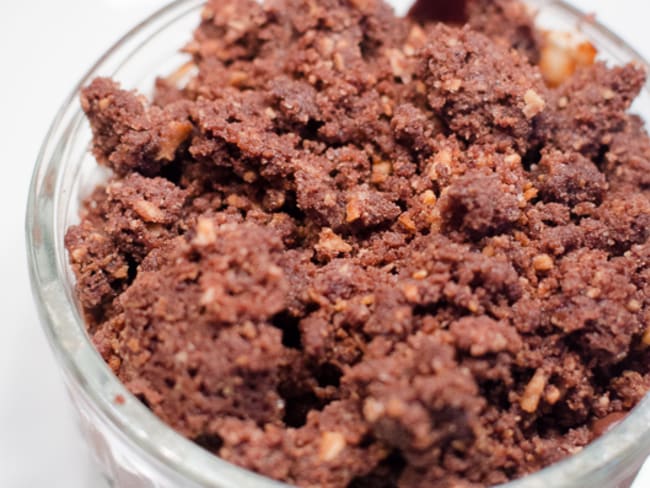 Crumble gourmand tout chocolat - Recette par Piratage Culinaire