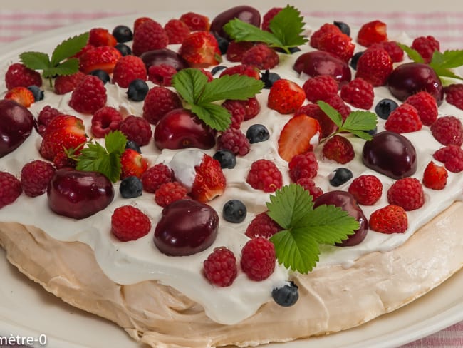 Pavlova aux fruits rouges - Recette par kilometre-0