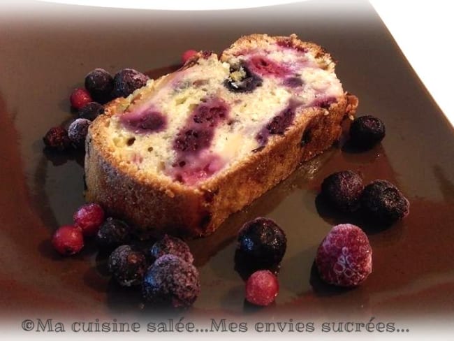 Cake pommes fruits rouges - Recette par Ma cuisine salée...Mes envies ...