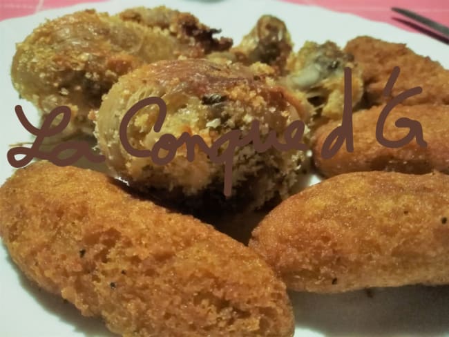 Cuisses De Poulet Gratinées Et Crocché De Pommes De Terre Recette Par