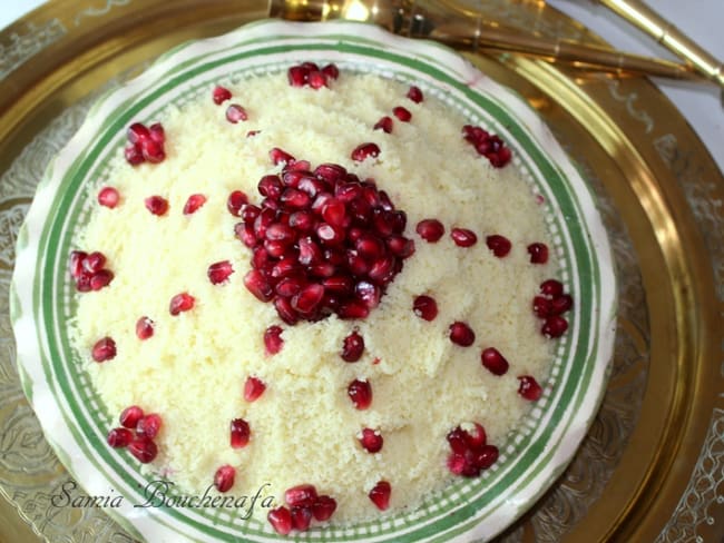 Couscous à la grenade et fleur d'oranger, ou mesfouf, ou seffa ...