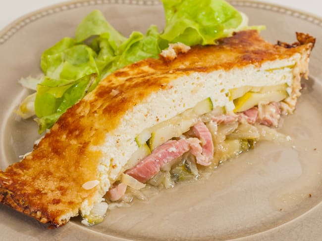 Gratin De Courgettes Farcies Au Jambon Et Au Comté Recette Par