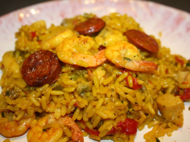 Recette Paella aux couleurs du Pays Basque