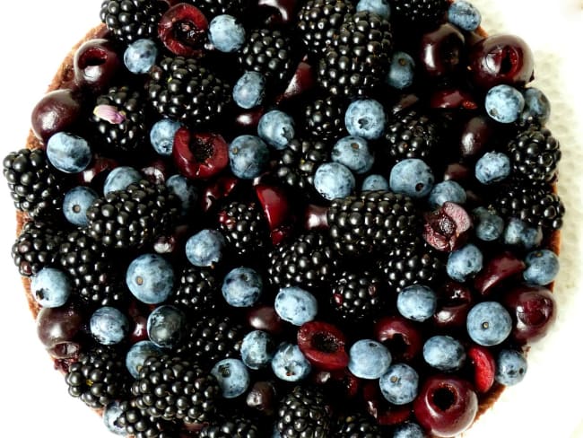 Recette Tarte aux fruits noirs
