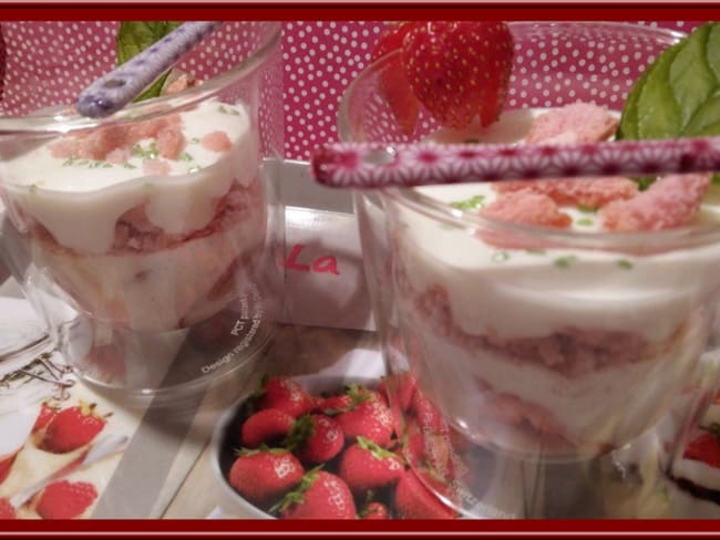 Recette Verrine de fromage blanc et fraise